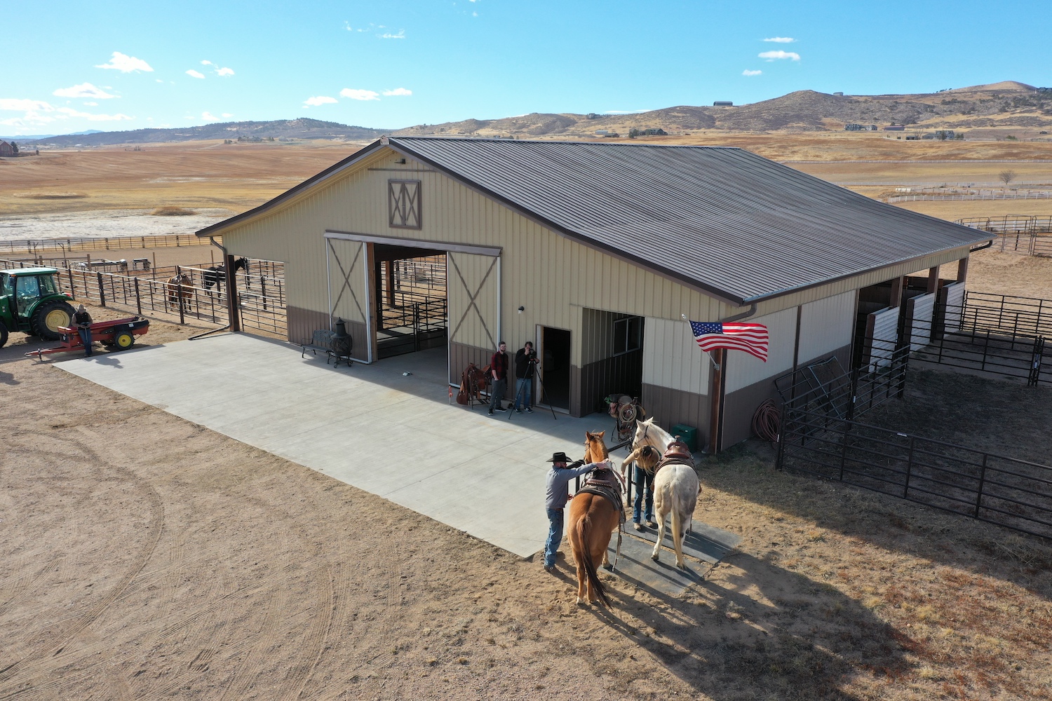 Barn, Arena, Corrals & Pastures - Colorado Ranch and Land