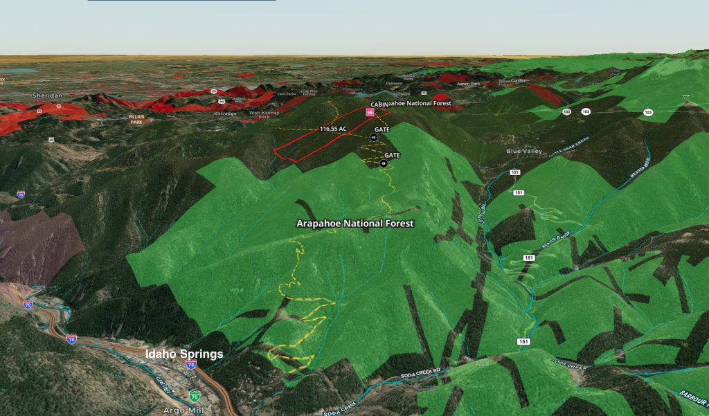 Hidden Wilderness Hideaway-3D Perspective - Colorado Ranch and Land