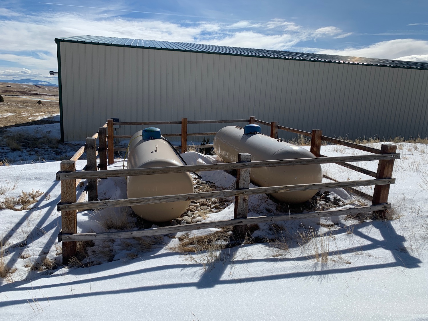 Barn Propane Tanks - Colorado Ranch and Land