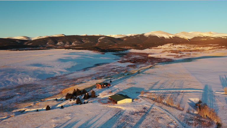 Sunrise over ranch - Colorado Ranch and Land