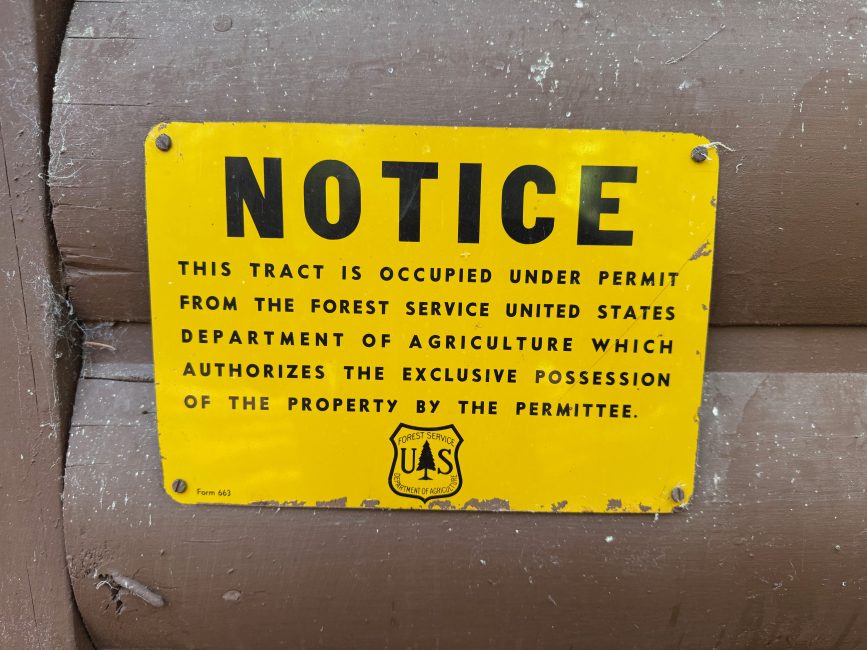 Forest Permit Sign - Colorado Ranch and Land